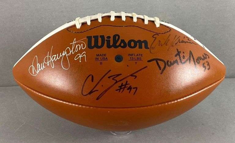 University of Illinois Team Signed Wilson Football - Matthew Bullock ...
