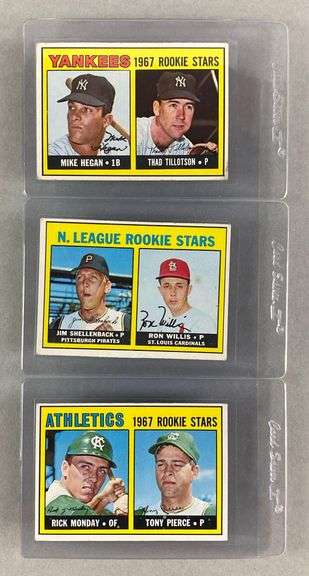 3 - 1967 Topps Baseball High Number Rookies - Matthew Bullock Auctioneers