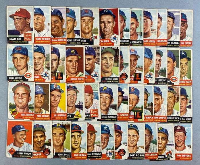 47 - 1953 Topps Baseball 1st Series Cards with HOF - Matthew Bullock ...