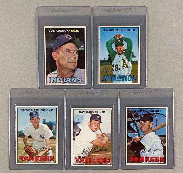 5 - 1967 Topps Baseball High Number with Single Prints - Matthew ...