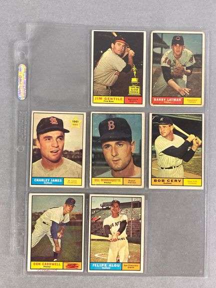 40 - 1961 Topps Baseball High Numbers - Matthew Bullock Auctioneers