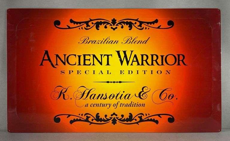 Brazilian Blend Ancient Warrior Metal Advertising Sign - Matthew ...