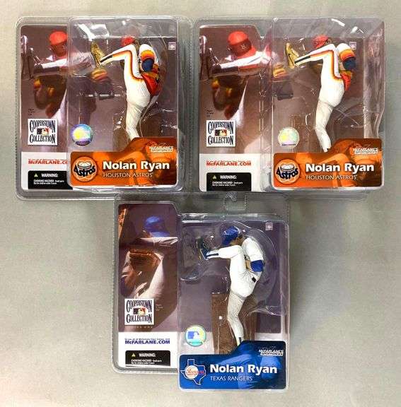3 - 2004 McFarlane Cooperstown Collection, Nolan Ryan Figures with ...