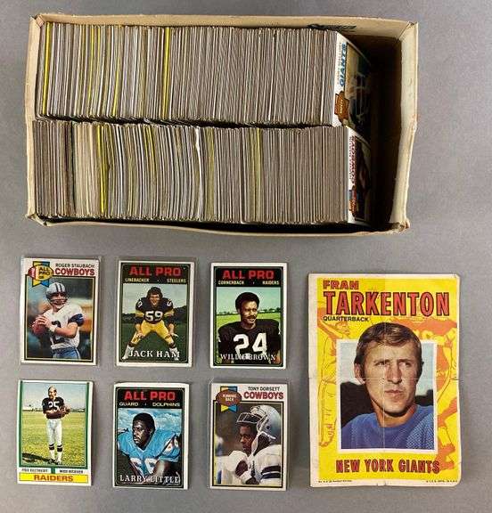 Shoebox of 600+ 1970s - Early 80s Football Cards with HOFs, Stars, and ...