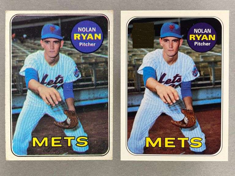 1969 Topps Nolan Ryan #533 + 1999 Commemorative Reprint - Matthew ...