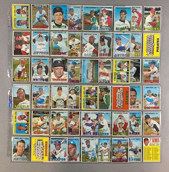 71 - 1967 Topps Baseball Cards 6th Series - Matthew Bullock Auctioneers