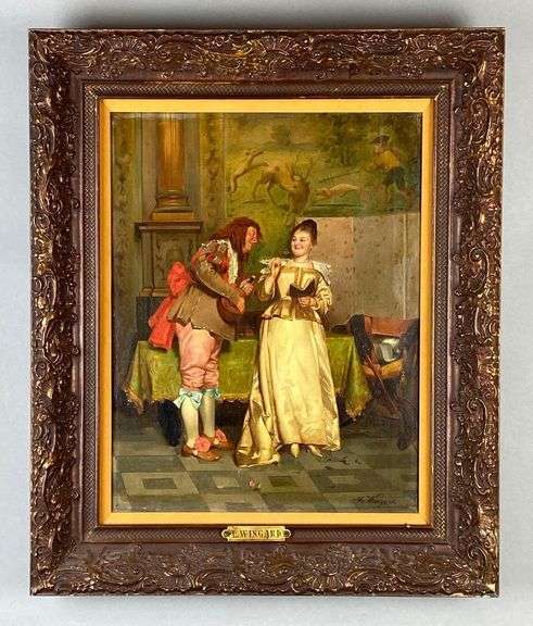 L. Wingard Grenadier Serenade Oil Painting on Canvas - Matthew Bullock ...