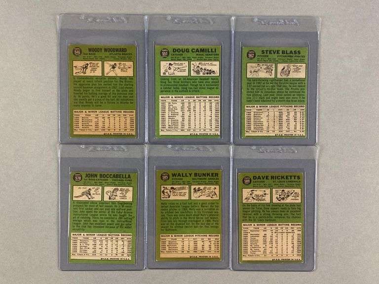 6 - 1967 Topps Baseball High Numbers with Single Prints - Matthew ...