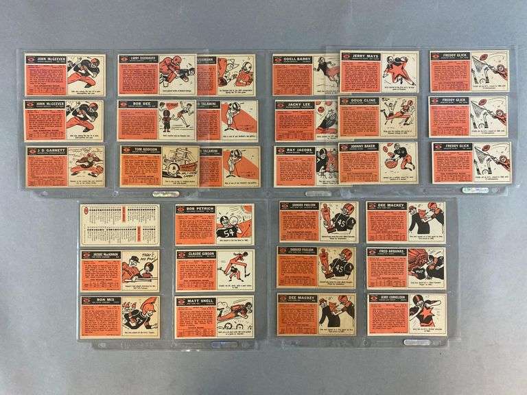 30 - 1965 Topps Football Cards with HOFs, Rookies, and Checklist ...