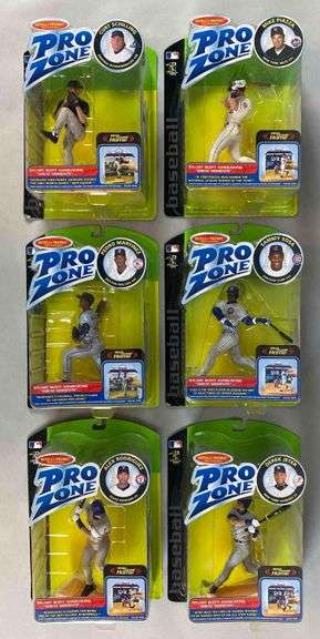 2002 Pro Zone Baseball Figures Set of 6 - Matthew Bullock Auctioneers
