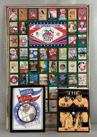Group of 3 Baseball Ephemera - Matthew Bullock Auctioneers