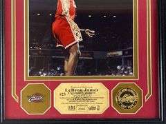 2 - LeBron James Limited Edition Highland Mint Framed Photos and Coins ...