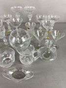 Group of 20 Clear Crystal Items - Matthew Bullock Auctioneers