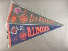 Group of 8 University of Illinois Rose Bowl Pennants - Matthew Bullock ...