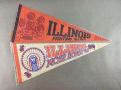 Group of 8 University of Illinois Rose Bowl Pennants - Matthew Bullock ...