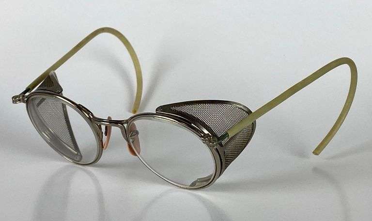 Vintage Safety Glasses with Folding Side Screens - Matthew Bullock ...