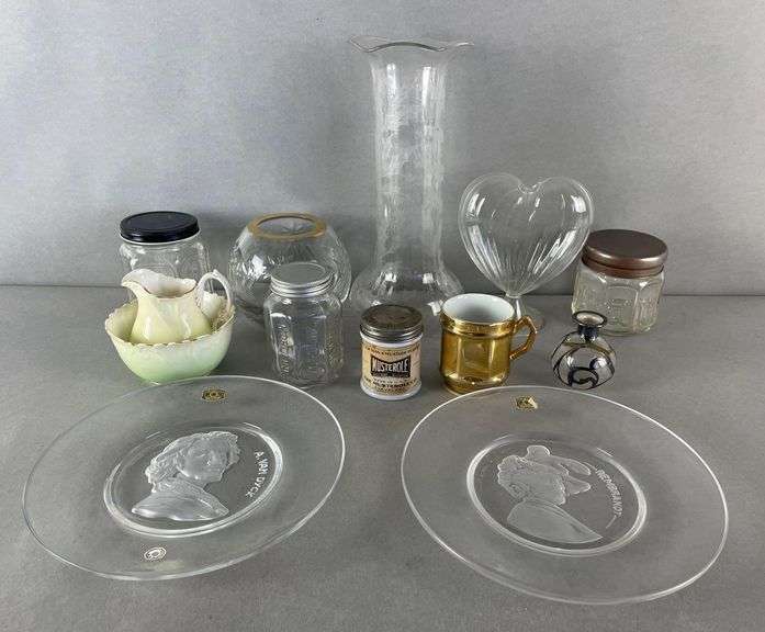 Group of Assorted Glass Items and More - Matthew Bullock Auctioneers