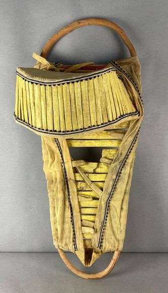 Native American Apache Papoose Cradleboard - Matthew Bullock Auctioneers