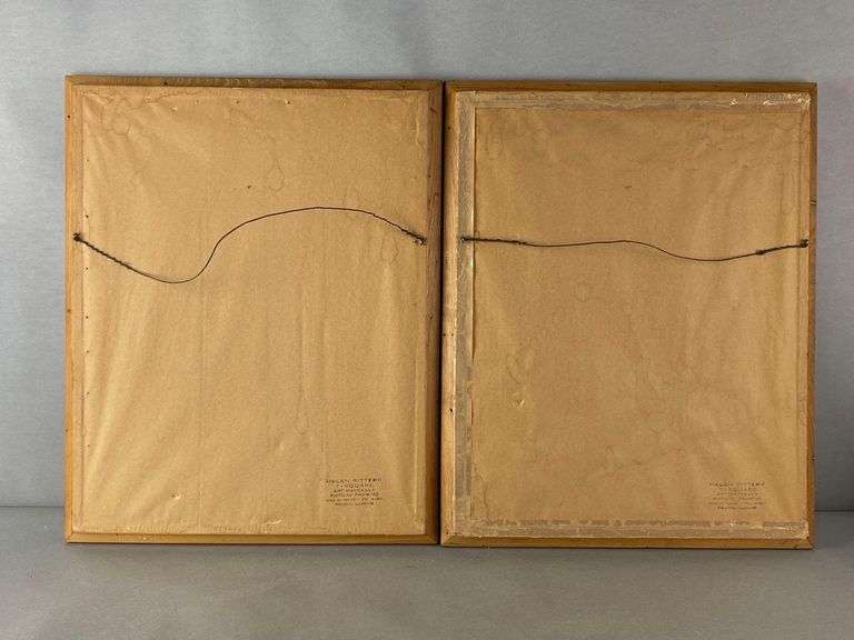 Group of 2 Monteague Flagg Native American Children Lithograph Prints ...