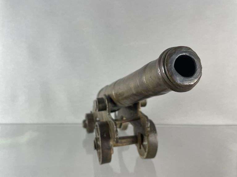 Cast Bronze Tabletop Toy Cannon - Matthew Bullock Auctioneers