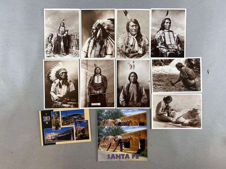 Postcards - Modern Native American Real Photo - Matthew Bullock Auctioneers