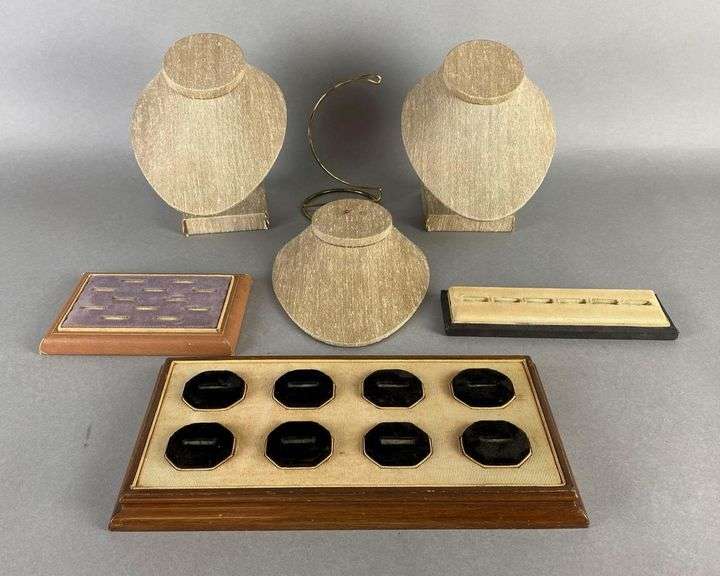 Group of 7 Jewelry Display Stands - Matthew Bullock Auctioneers