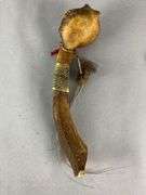 Native American Stag and Leather Beaded Dance Wand - Matthew Bullock ...