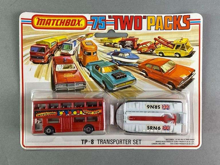 Factory Sleeve of 4 Matchbox TP-8 Two Packs Die-Cast Vehicle Sets ...
