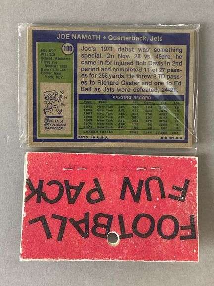 1972 Topps Football West Corps Cello Fun Pack - Matthew Bullock Auctioneers