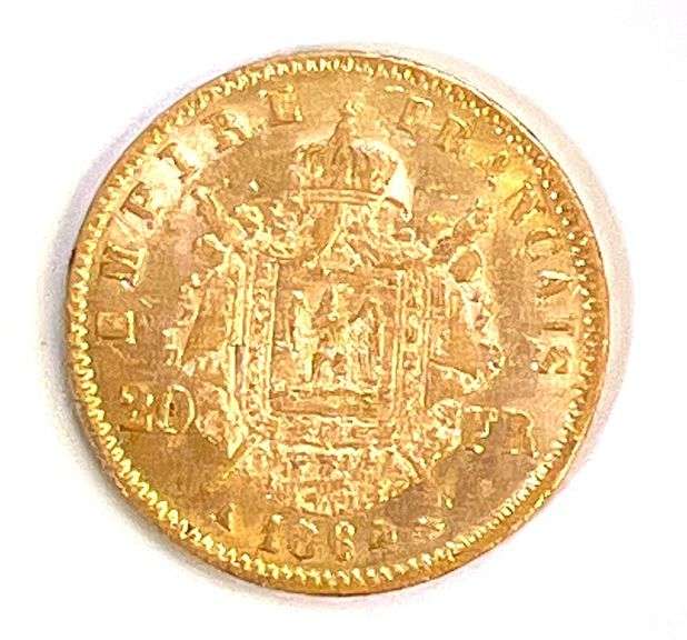 1864 A France 20 Francs Gold Coin - Matthew Bullock Auctioneers