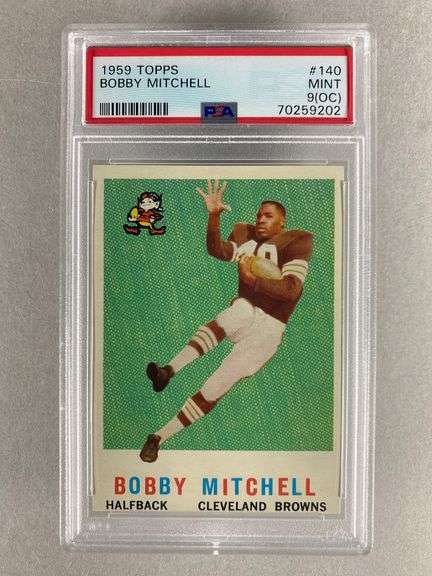 1959 Topps Bobby Mitchell #140 Rookie PSA 9 o/c - Matthew Bullock ...