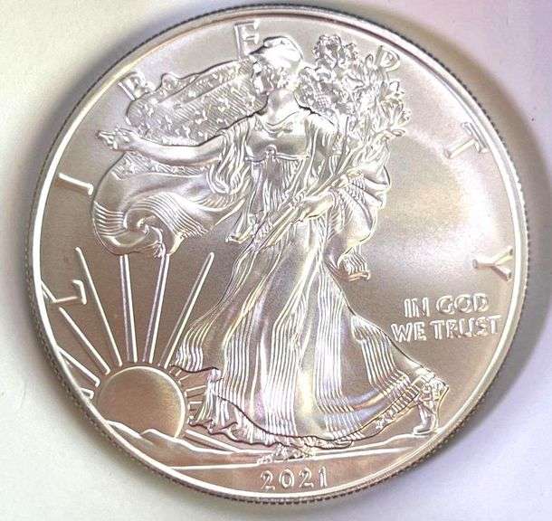 2021 Type 1 US Mint American Silver Eagle 1 oz .999 Fine - Matthew Bullock Auctioneers