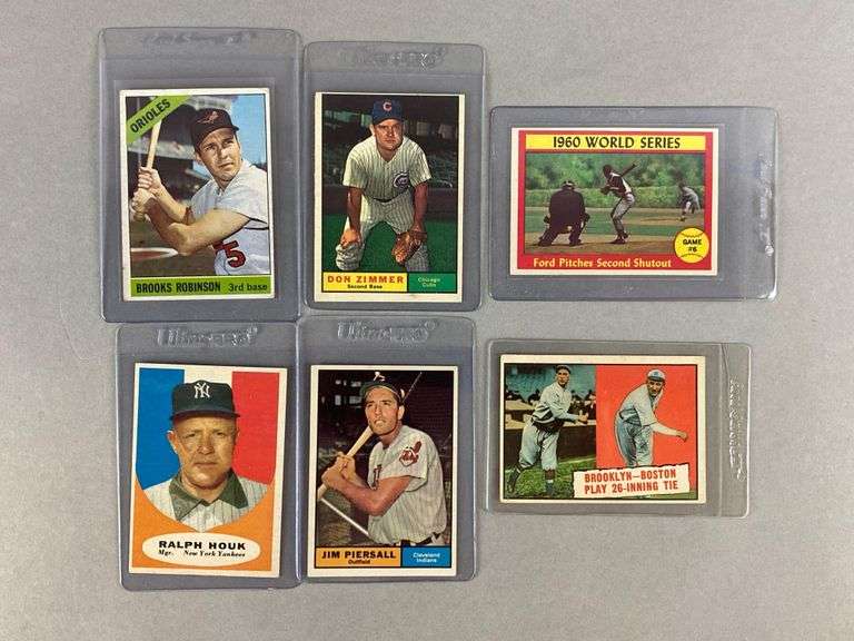 60+ 1950s - 60s Baseball Cards with HOFs, Stars, and Rookies - Matthew ...