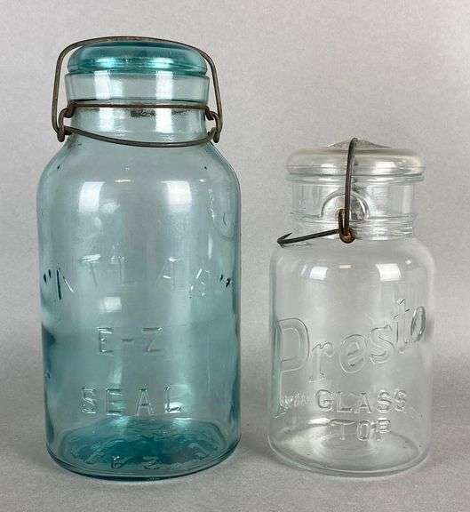 Group of 2 Glass Jars - Matthew Bullock Auctioneers
