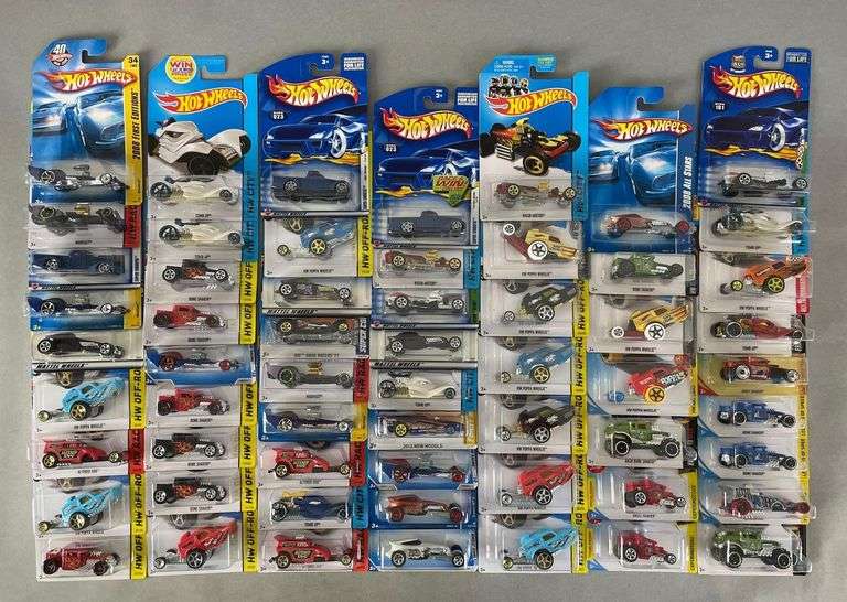 Group of 55+ Mattel Hot Wheels Drag and Hot Rod Die-Cast Cars - Matthew ...