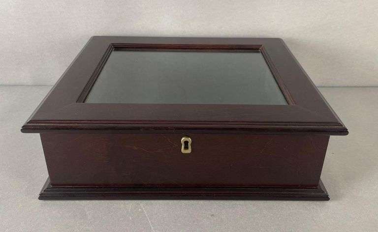 Bombay and Co. Wood and Glass Keepsake Jewelry Box - Matthew Bullock ...