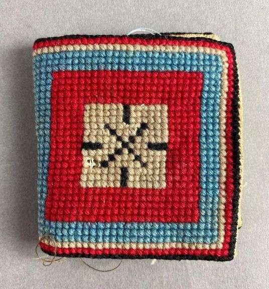 Primitive Folk Art Needle Book - Matthew Bullock Auctioneers