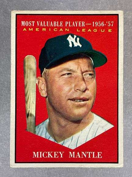 1961 Topps MVP Mickey Mantle #475 - Matthew Bullock Auctioneers