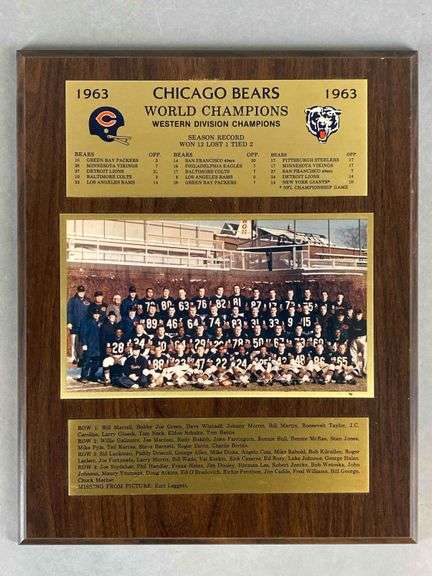 Chicago Bears Super Bowl XX Memorabilia - Matthew Bullock Auctioneers