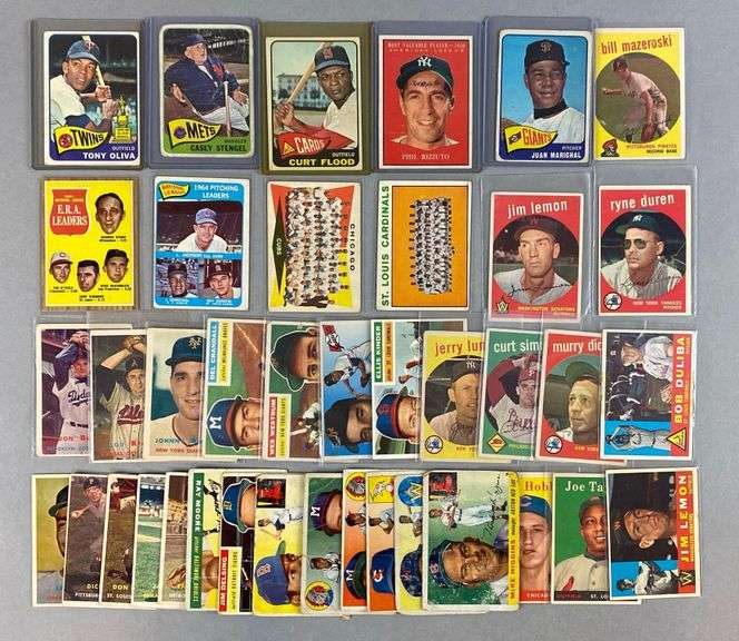 35+ 1950s - 60s Topps baseball Cards with HOFs and Stars - Matthew ...