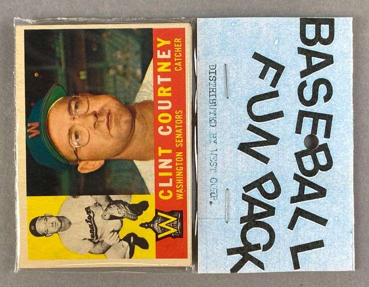 1960 Topps Baseball West Corps. Cell Fun Pack - Matthew Bullock Auctioneers