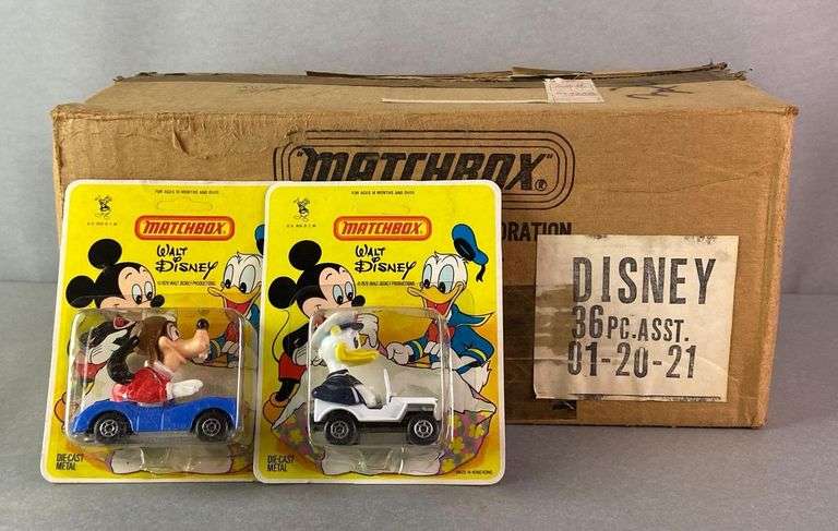 Partial Factory Box of Matchbox Disney Die-Cast Vehicles - Matthew ...