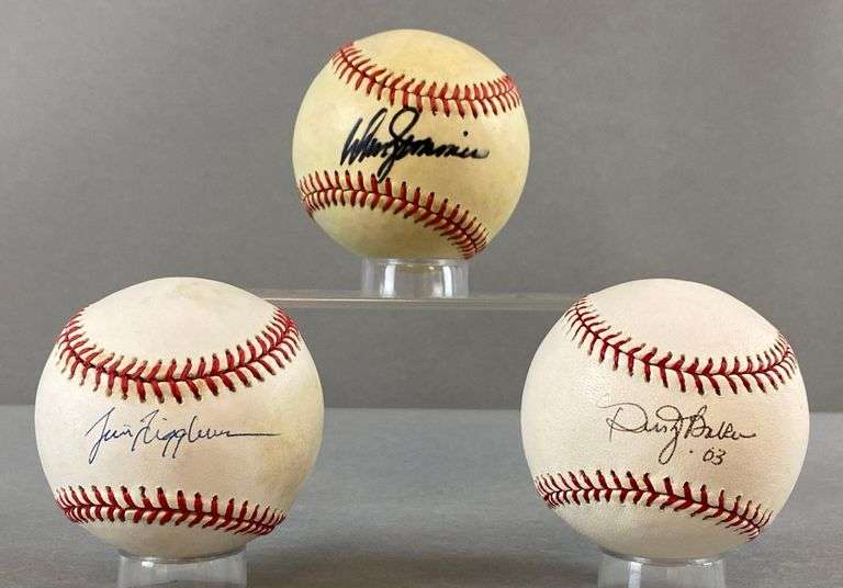 3 - Chicago Cubs Signed Official MLB Baseballs - Matthew Bullock ...