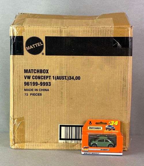 Factory Box of Matchbox No. 34 VW Concept 1 Die-Cast Vehicles - Matthew ...