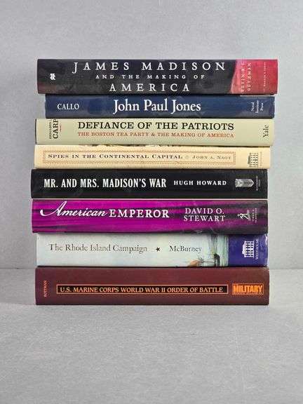 Group of 8 Historical Early American Books - Matthew Bullock Auctioneers