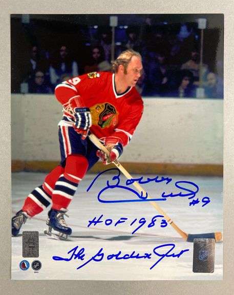 Bobby Hull Signed 8x10 with HOF 1983 and The Golden Jet - Matthew ...