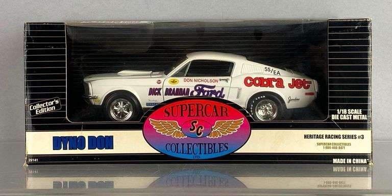 Racing Champions ERTL Super Car Collectibles Dyno Don 1968 Cobra Jet ...