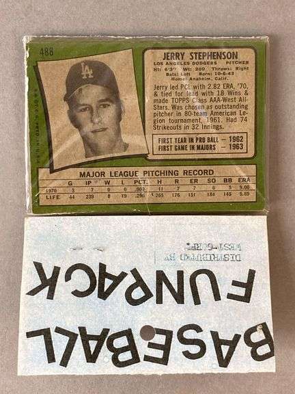 1971 Topps Baseball West Corps Cello Fun Packs - Matthew Bullock ...