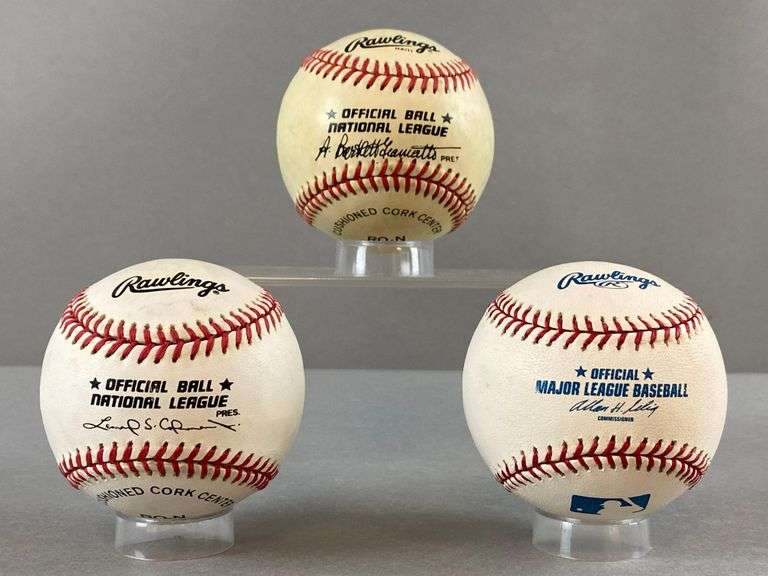 3 - Chicago Cubs Signed Official MLB Baseballs - Matthew Bullock ...