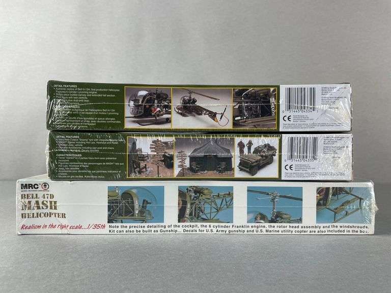 Group of 3 M.A.S.H. Model Kits - Matthew Bullock Auctioneers